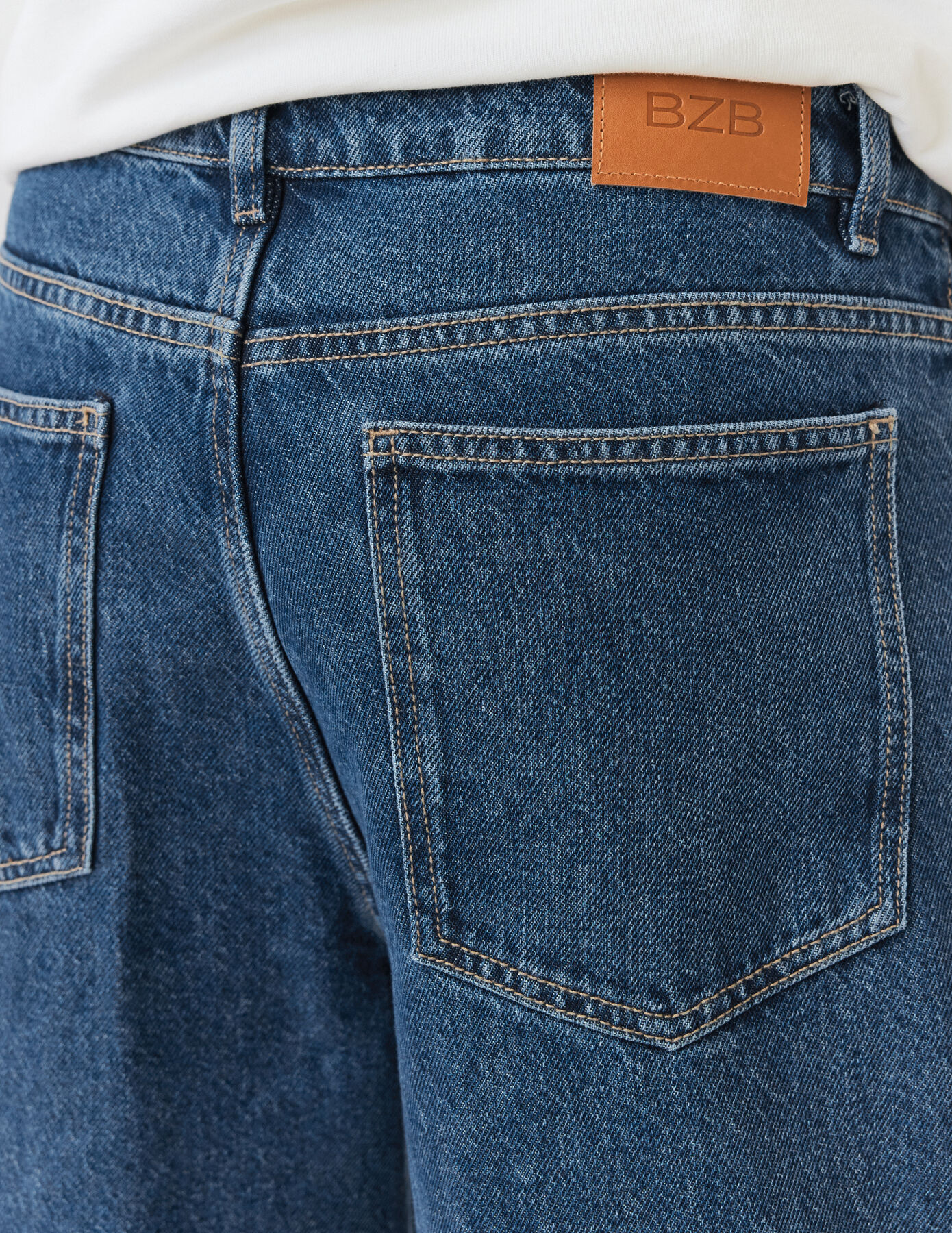 Jean super loose Bleu foncé | BZB