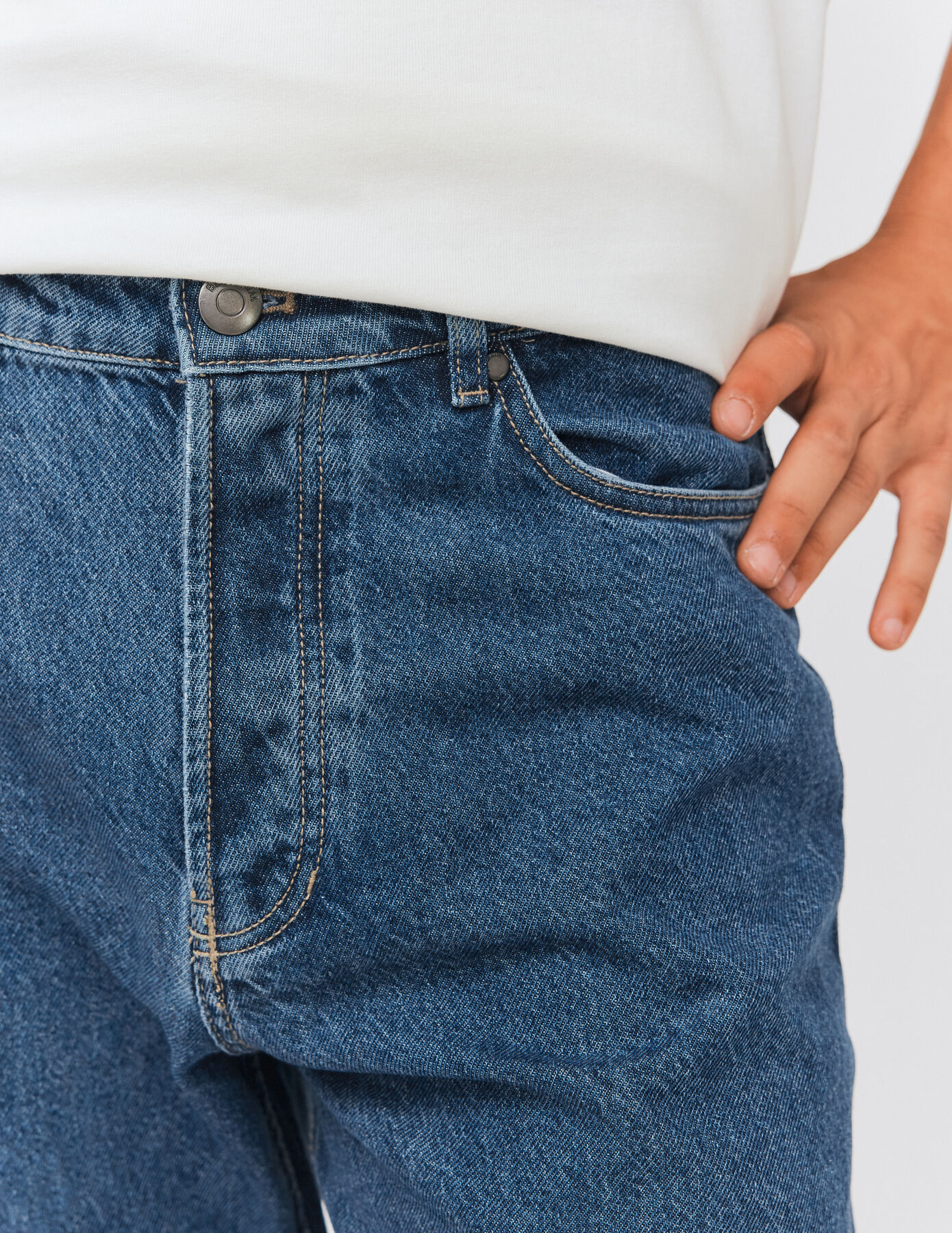 Jean super loose Bleu foncé | BZB