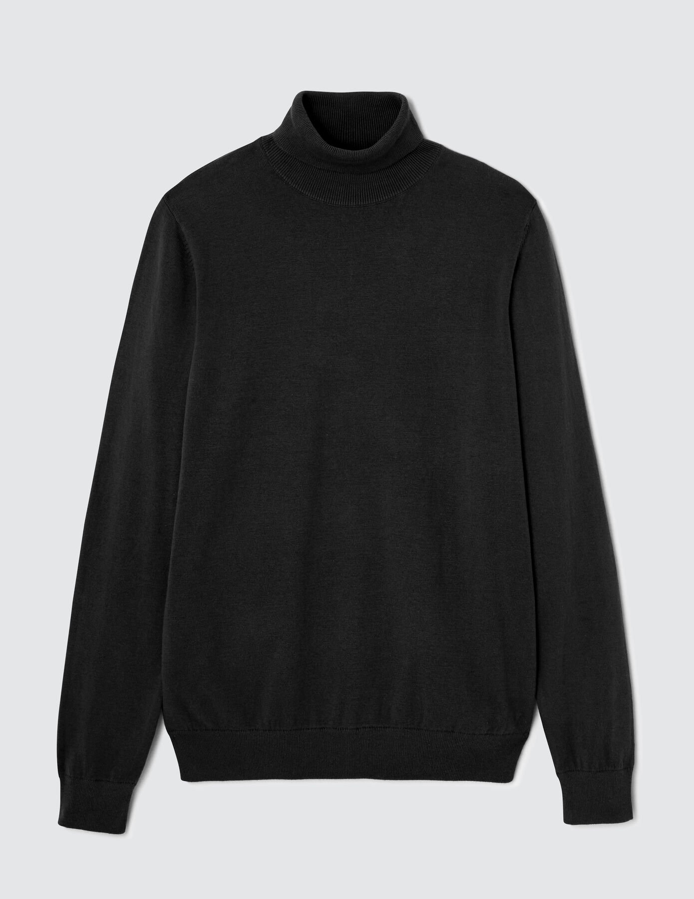 Pull col roulé Noir | BZB