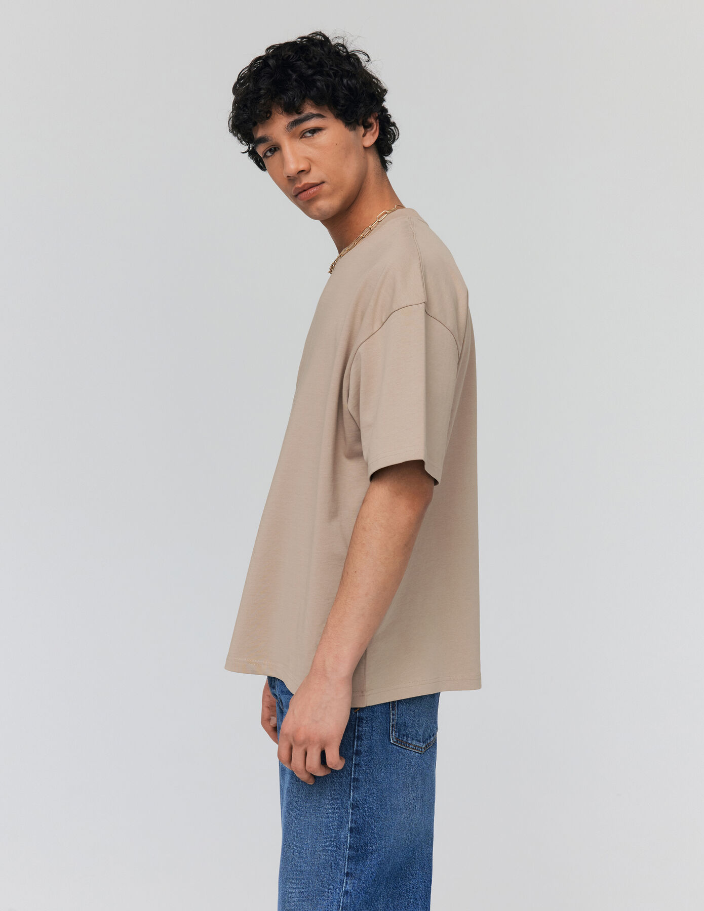 T-shirt oversize Beige | BZB