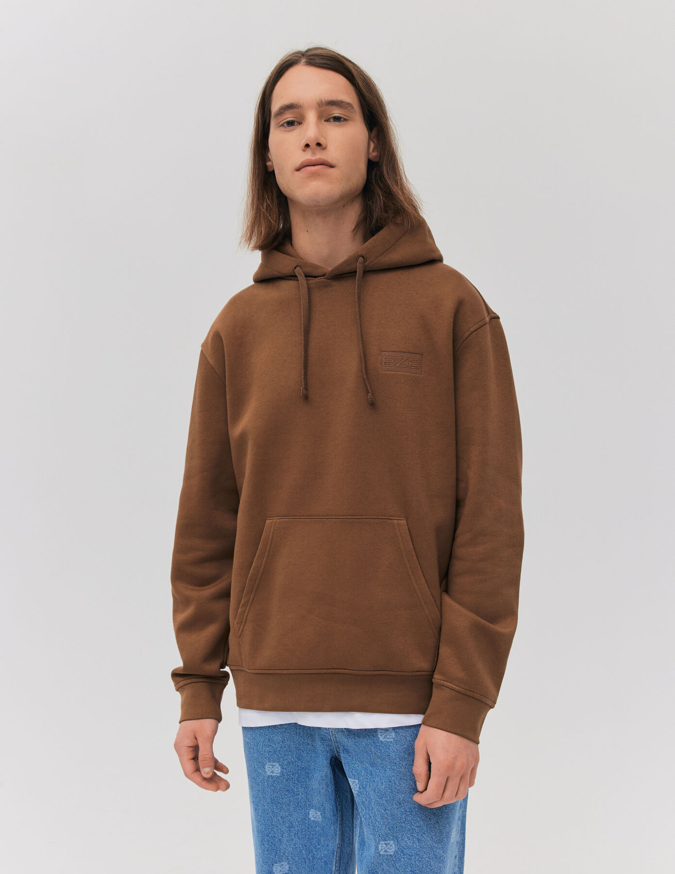 Sweat à capuche Marron | BZB