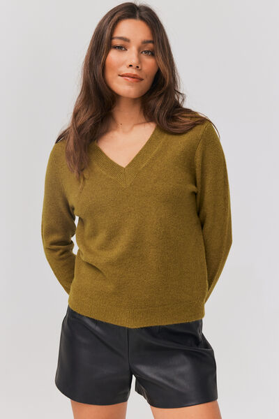 Pull col v femme | BZB